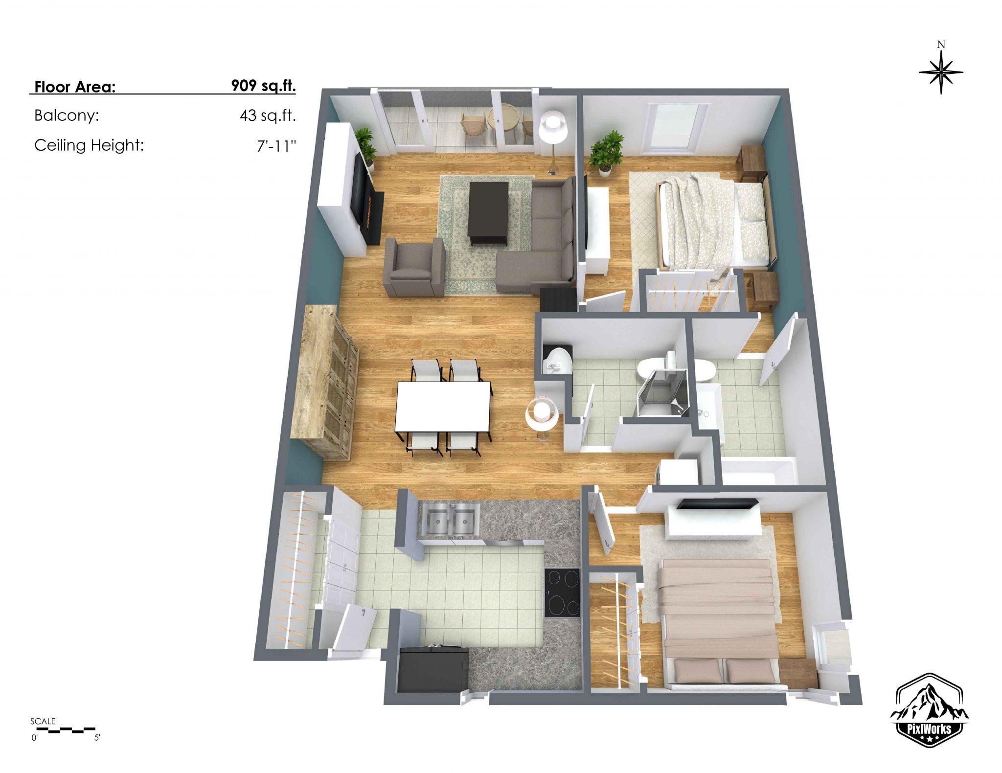 3D Floor Plans – Pixlworks
